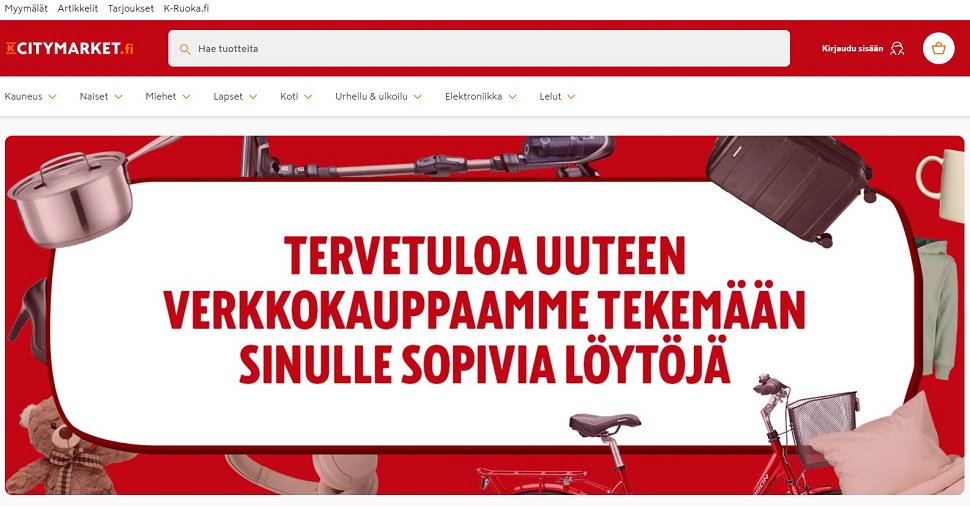150 uutta brändiä - uusi K-Citymarket.fi-verkkokauppa on avautunut asiakkaille