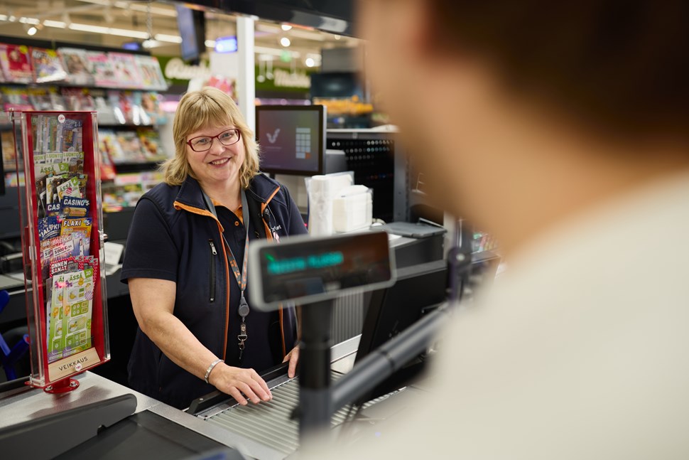 K-kauppias Marika Rekilä Espoosta on K-Duuni-kilpailun finaalissa