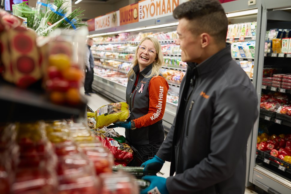 K-kauppias Niina Aho Taivalkoskelta on K-Duuni-kilpailun finaalissa