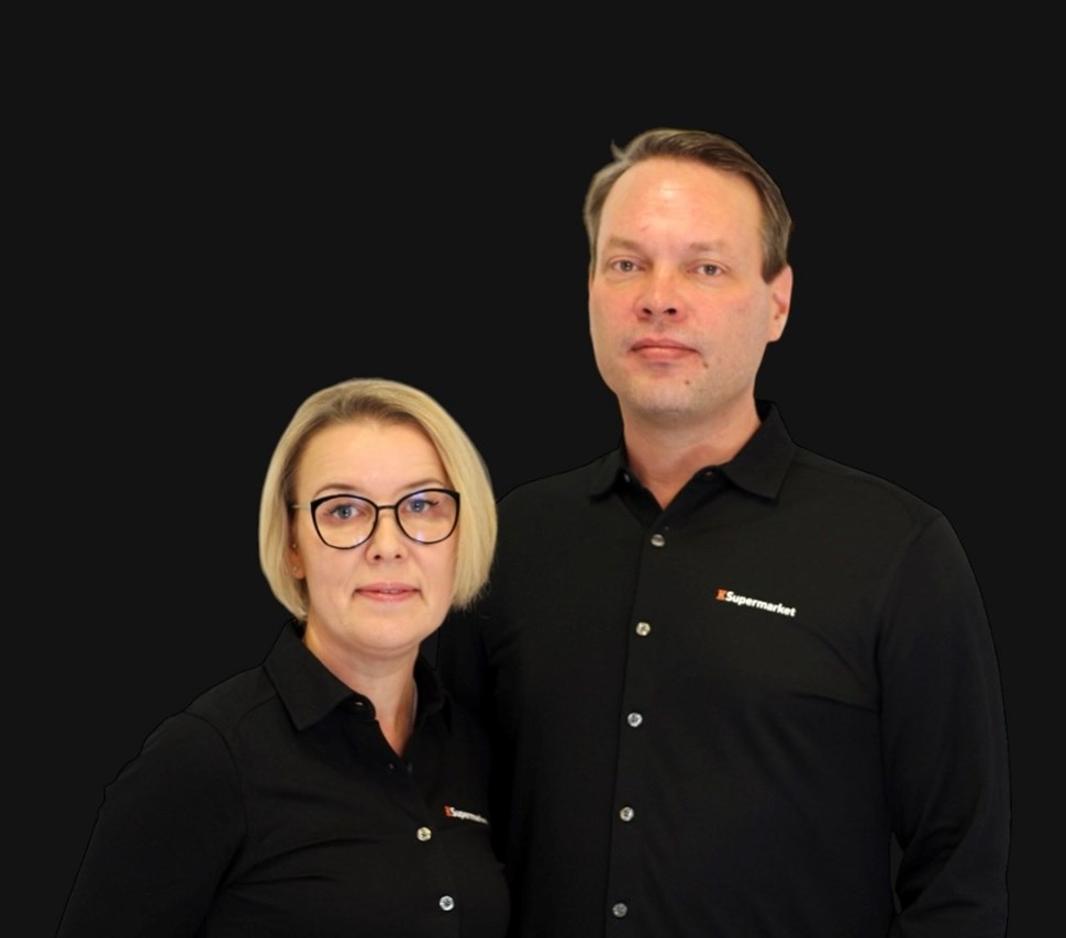 K-Supermarket Kuljun Kartanon kauppiaiksi Erika Alander ja Erkki Pesonen