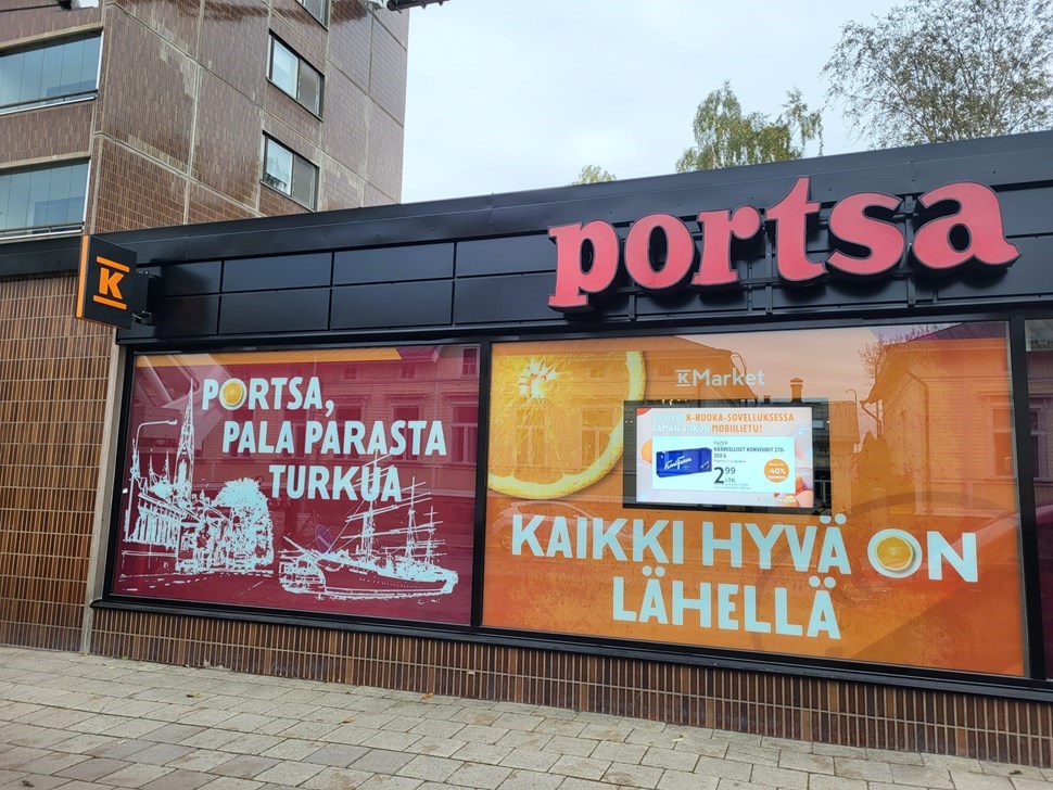 Turussa K-Market Portsa avautuu asiakkailleen täysin uusittuna